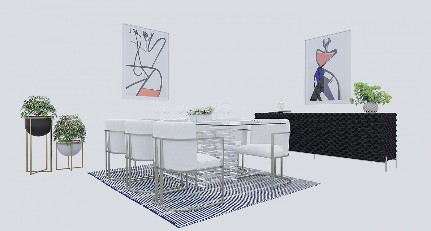 Kitchen/Dining - 3D Templates